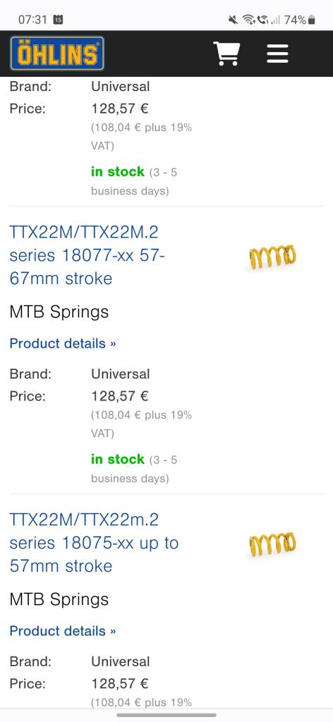 Ohlins TTX spring stroke change - Singletrack World Magazine August 15 ...